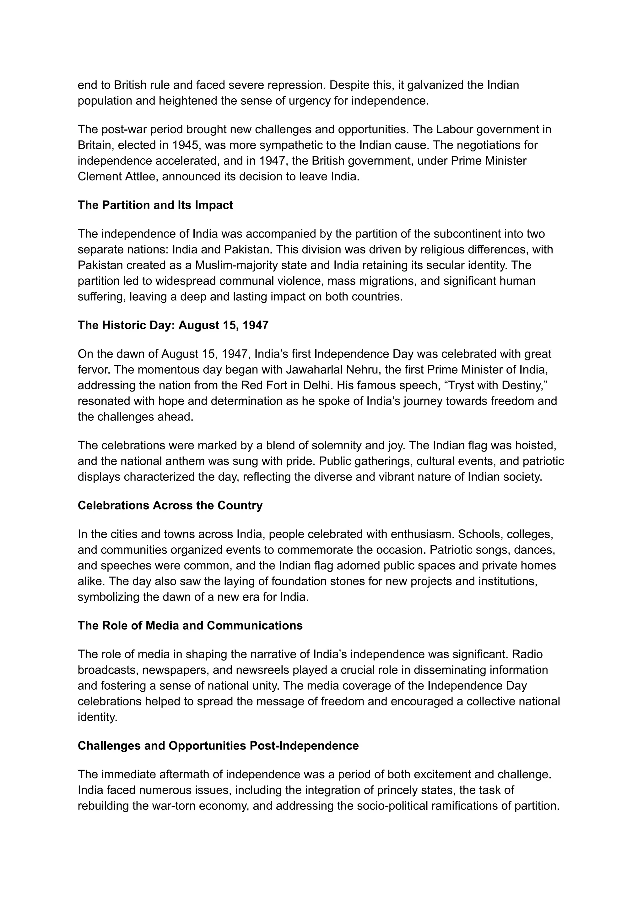 India Celebrates Its First Independence Day_ A Historic Moment in 1947.pdf