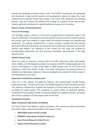 India Clinical Trials Market: Industry Size and Growth Trends [2030 ...