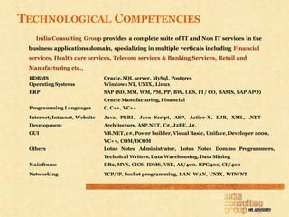 India Consulting Group Corporate Profile | PPT