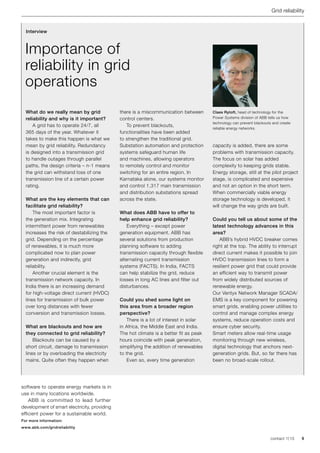 ABB Contact 1/13 India - Grid Reliability | PDF