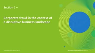 Deloitte India’s Edition IV of India Corporate Fraud Perception Survey ...