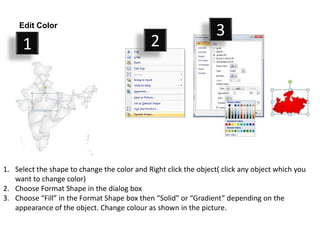 India country editable powerpoint maps with states and counties | PPTX