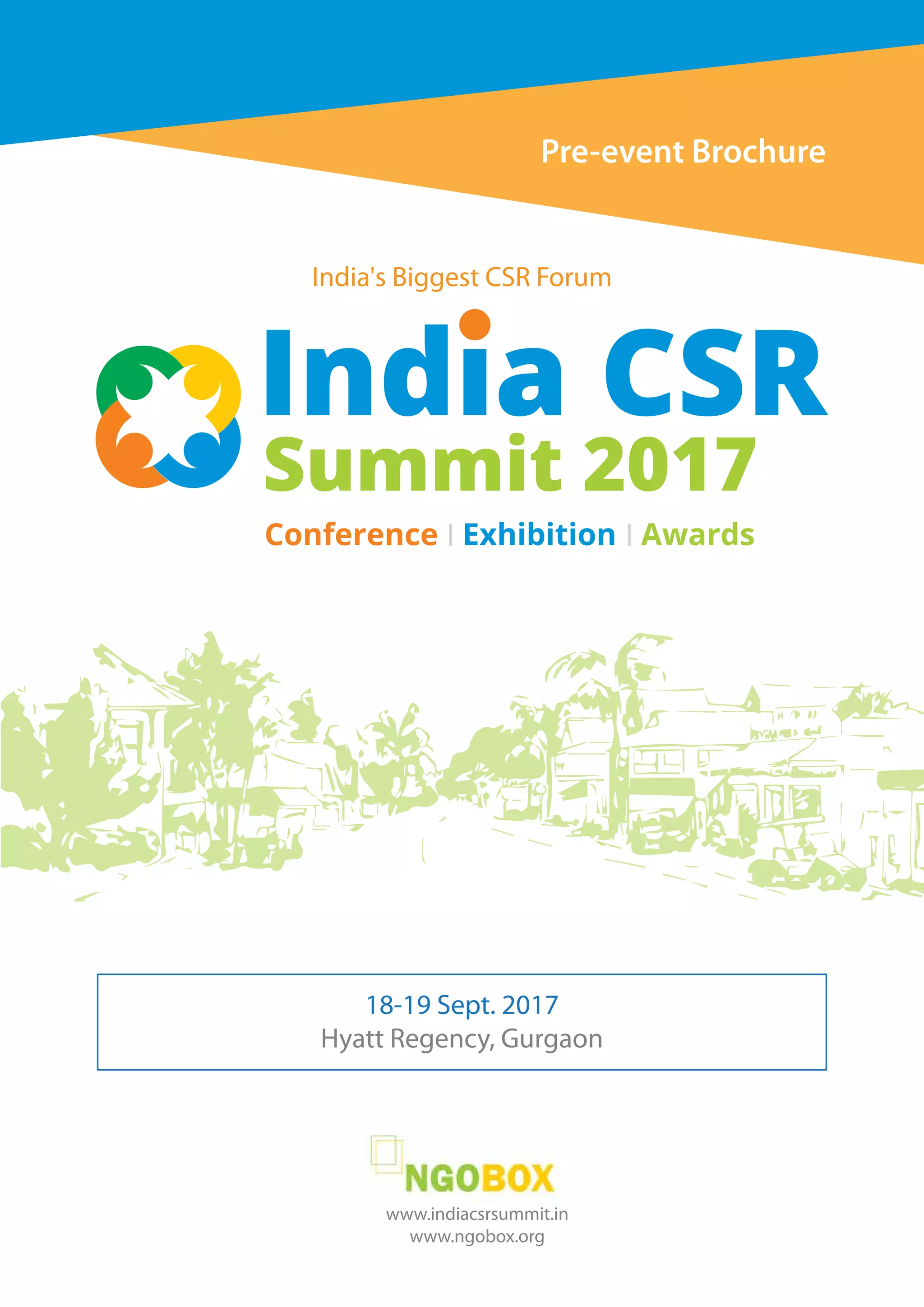 India CSR Summit and Exhibition 2017-Pre-Event Brochure | PDF