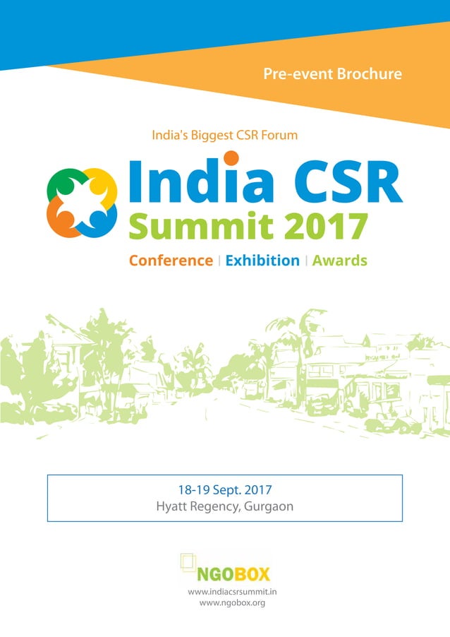 India CSR Summit and Exhibition 2017-Pre-Event Brochure | PDF