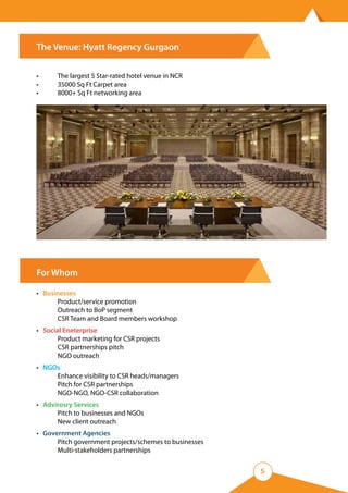 India CSR Summit and Exhibition 2017-Pre-Event Brochure | PDF