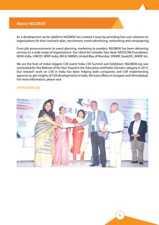 India CSR Summit and Exhibition 2017-Pre-Event Brochure | PDF