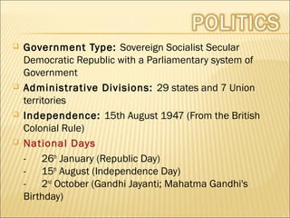 India(profile and culture) | PPT