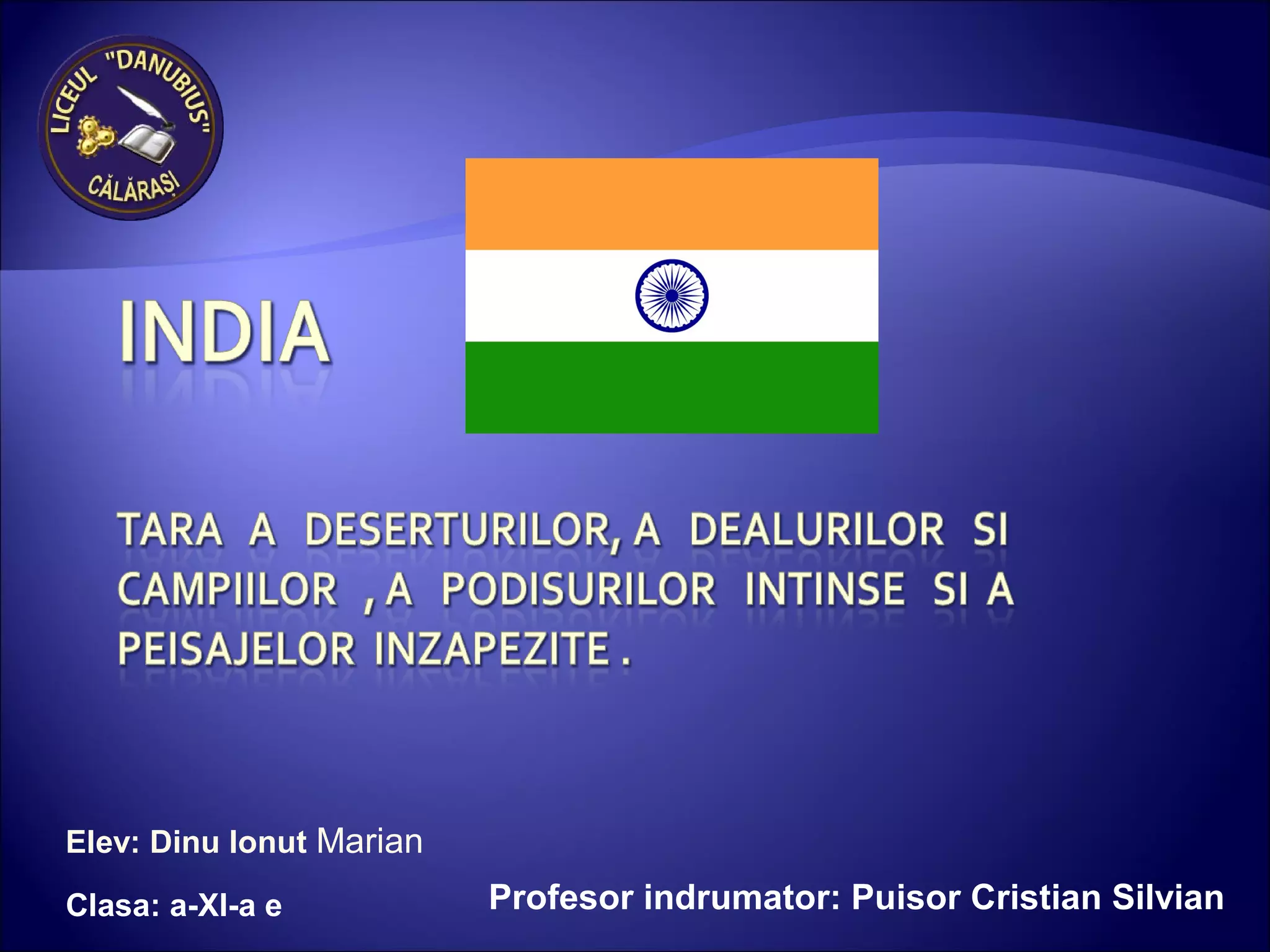 India dinu ionut marian power point | PPT
