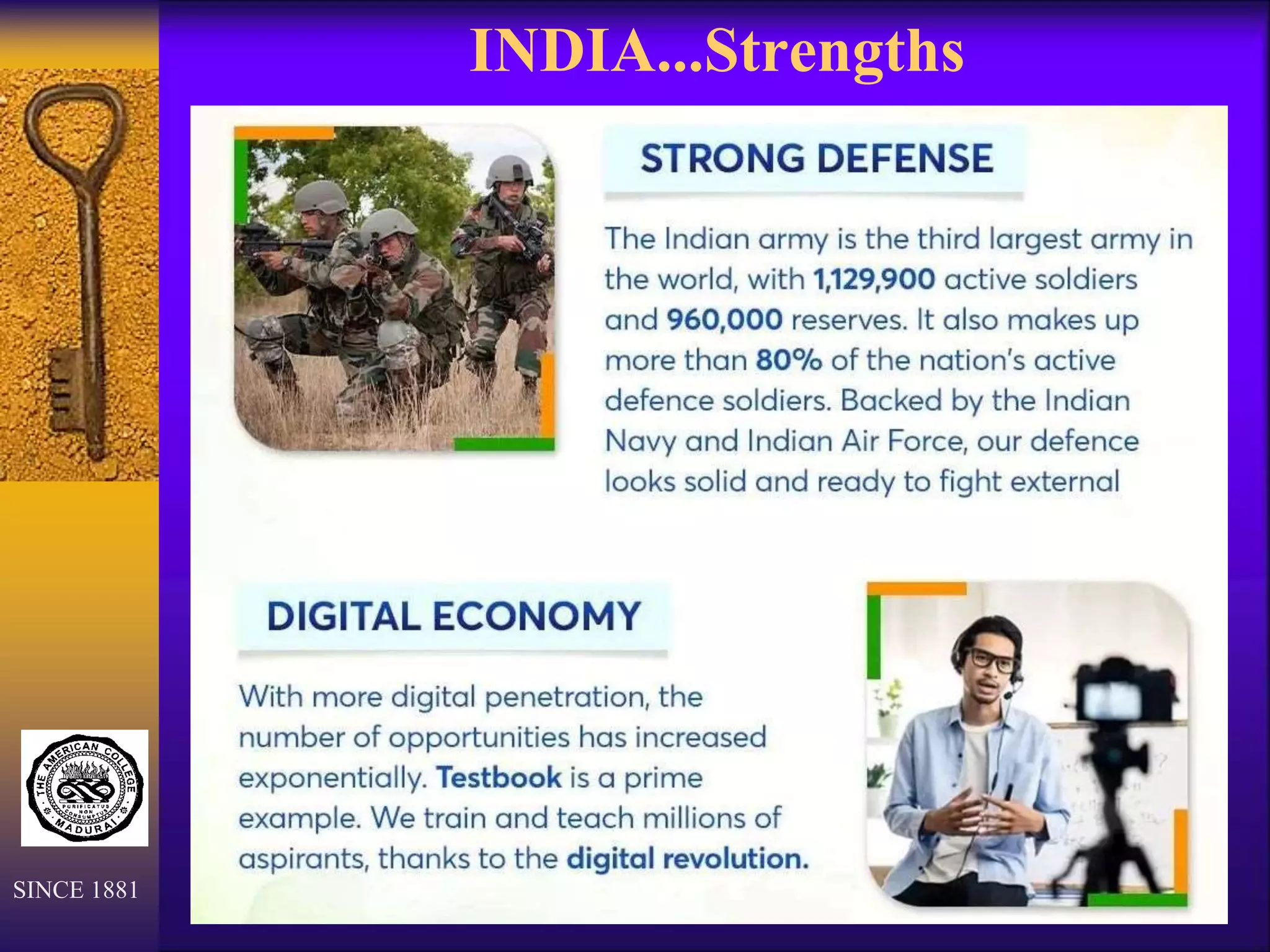 Dr.C.Muthuraja's Presentation on India Emerging as Global Leader | PPT