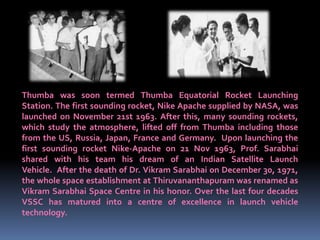 India Enters Golden Jubilee of Rocket Launch | PPTX | Science