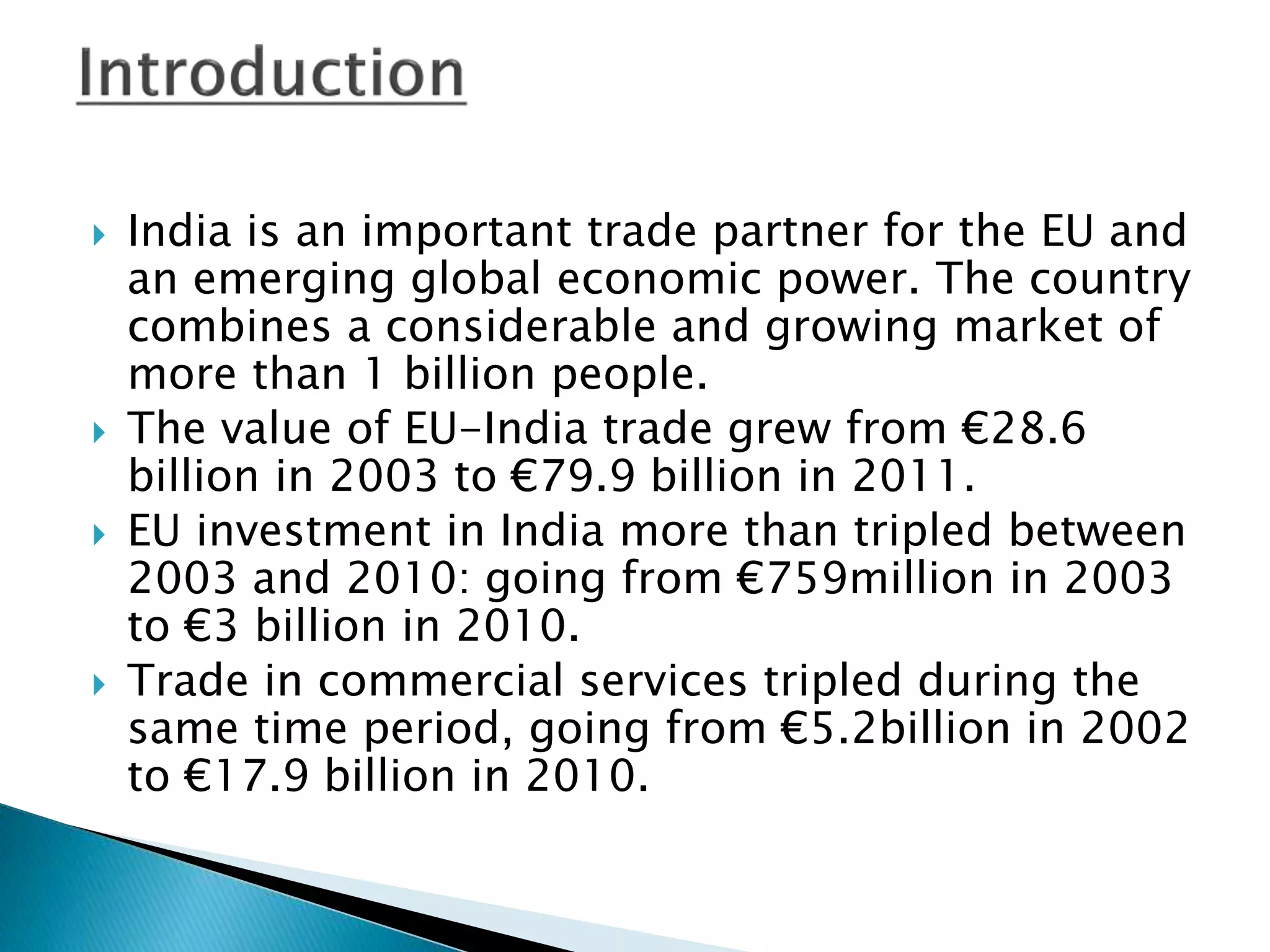 India export and import challenges indo european | PPT