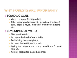 forest & wildlife resources of India | PPTX
