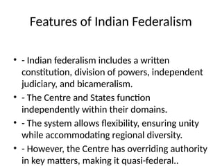 India_Federal_System_constitution_indian | PPT