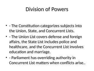 India_Federal_System_constitution_indian | PPT