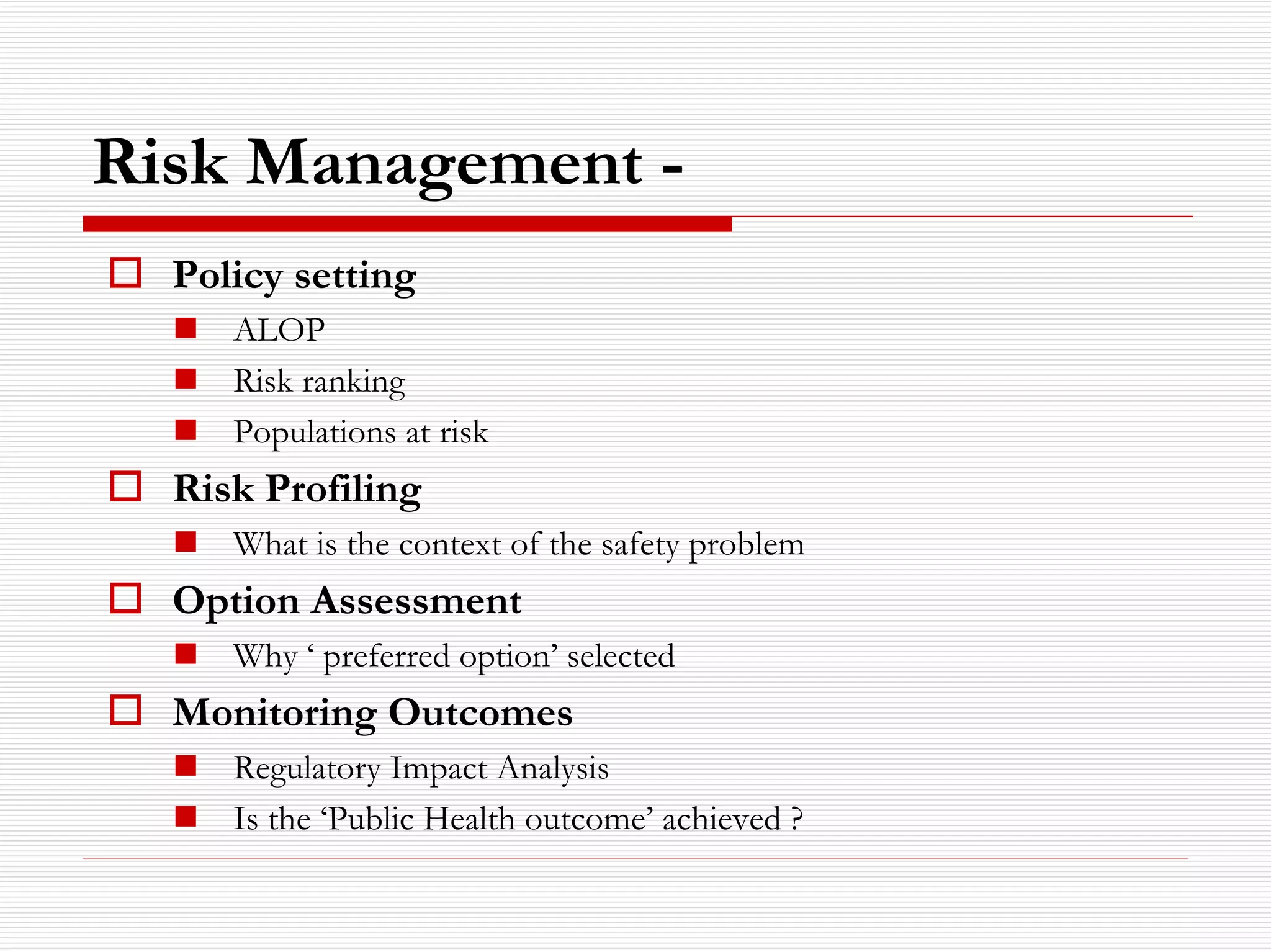 India food regulation risk management & risk communication 2011 | PDF