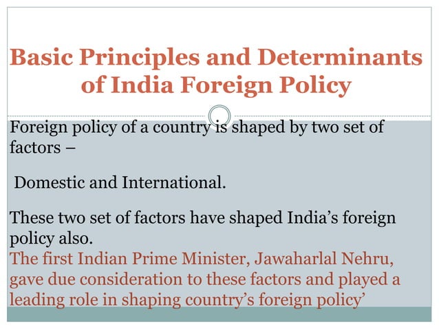 India foreign policy_(2)_(4) | PPTX