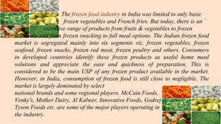 India frozen food market | PPT