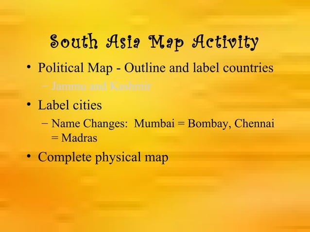 Geography of South Asia | PPT | Asia Travel | Travel Locations