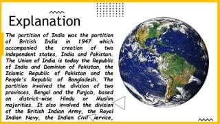 About Indian partition | PPSX