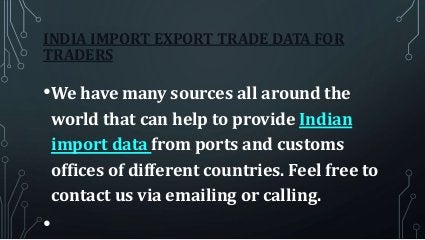 Import Data India | PPT