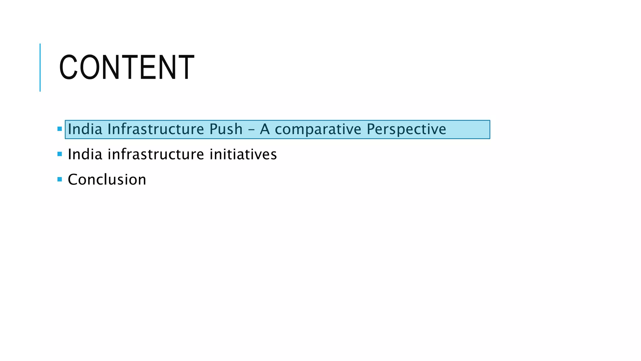 India infrastructure Trends | PPTX