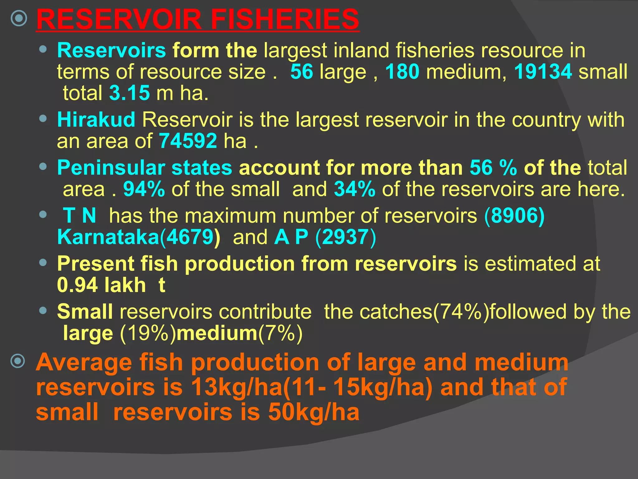 INDIA INLAND CAPTURE FISHERIES | PPT