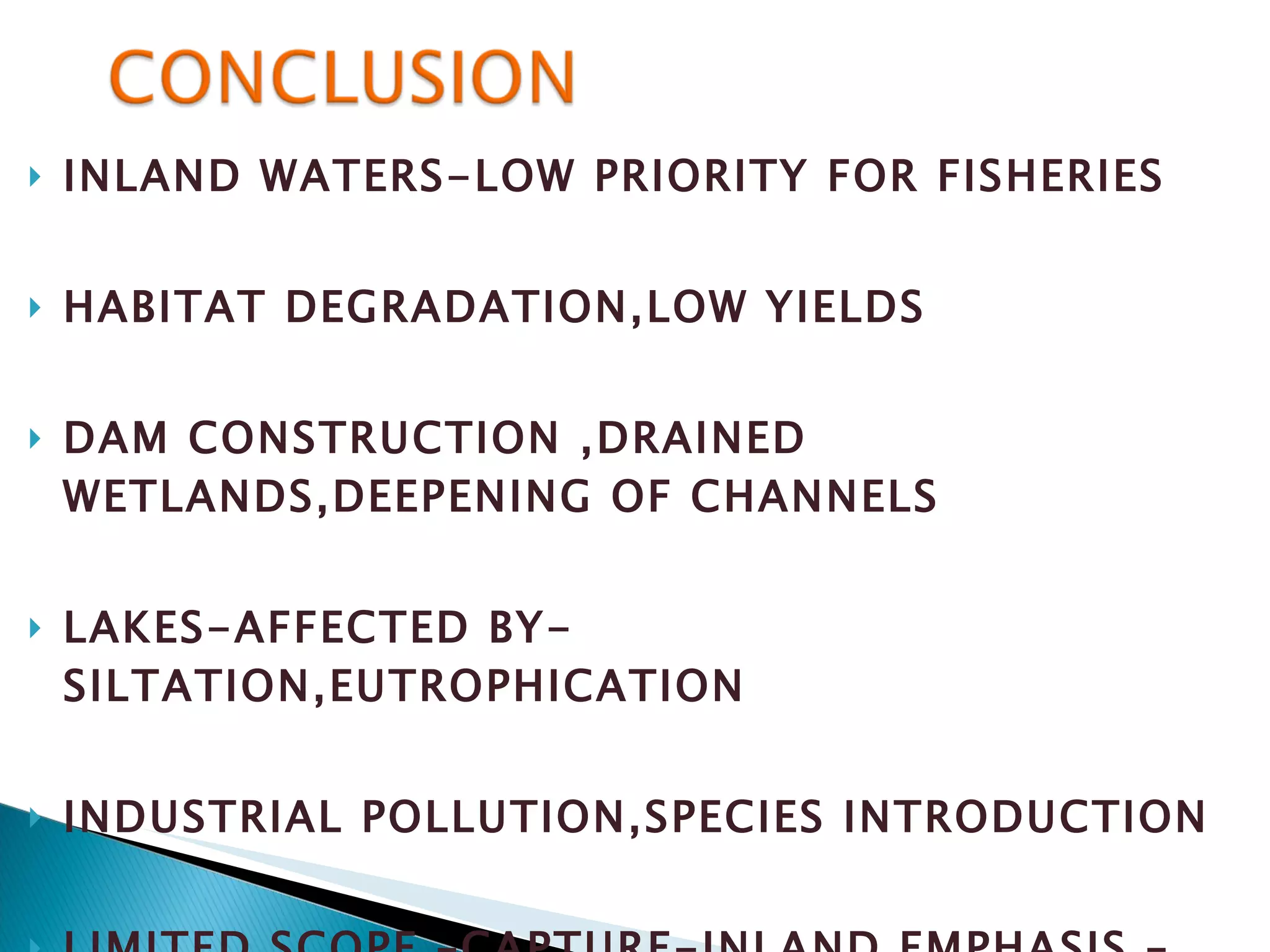 INDIA INLAND CAPTURE FISHERIES | PPT