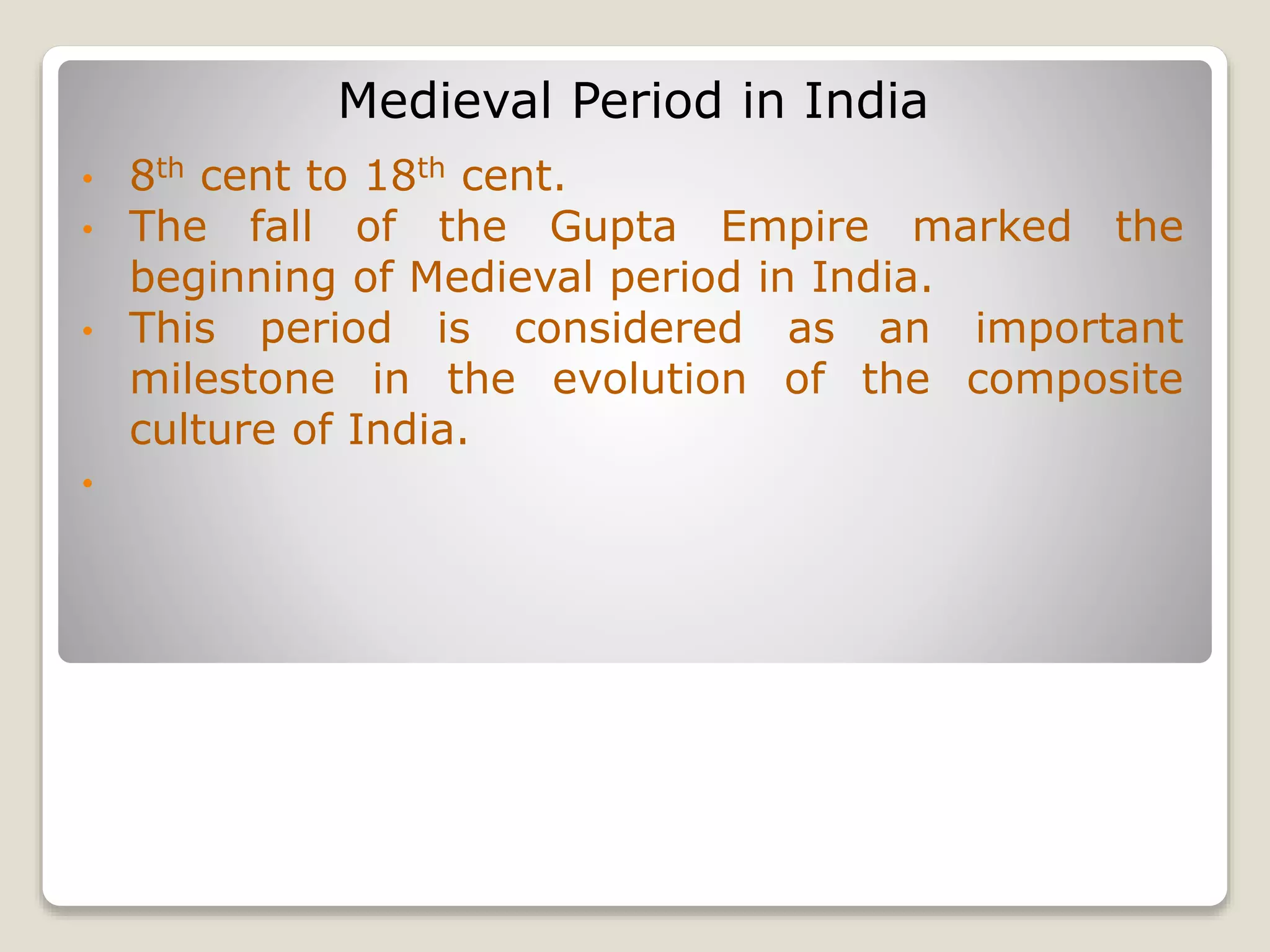 India in the medieval period | PPTX