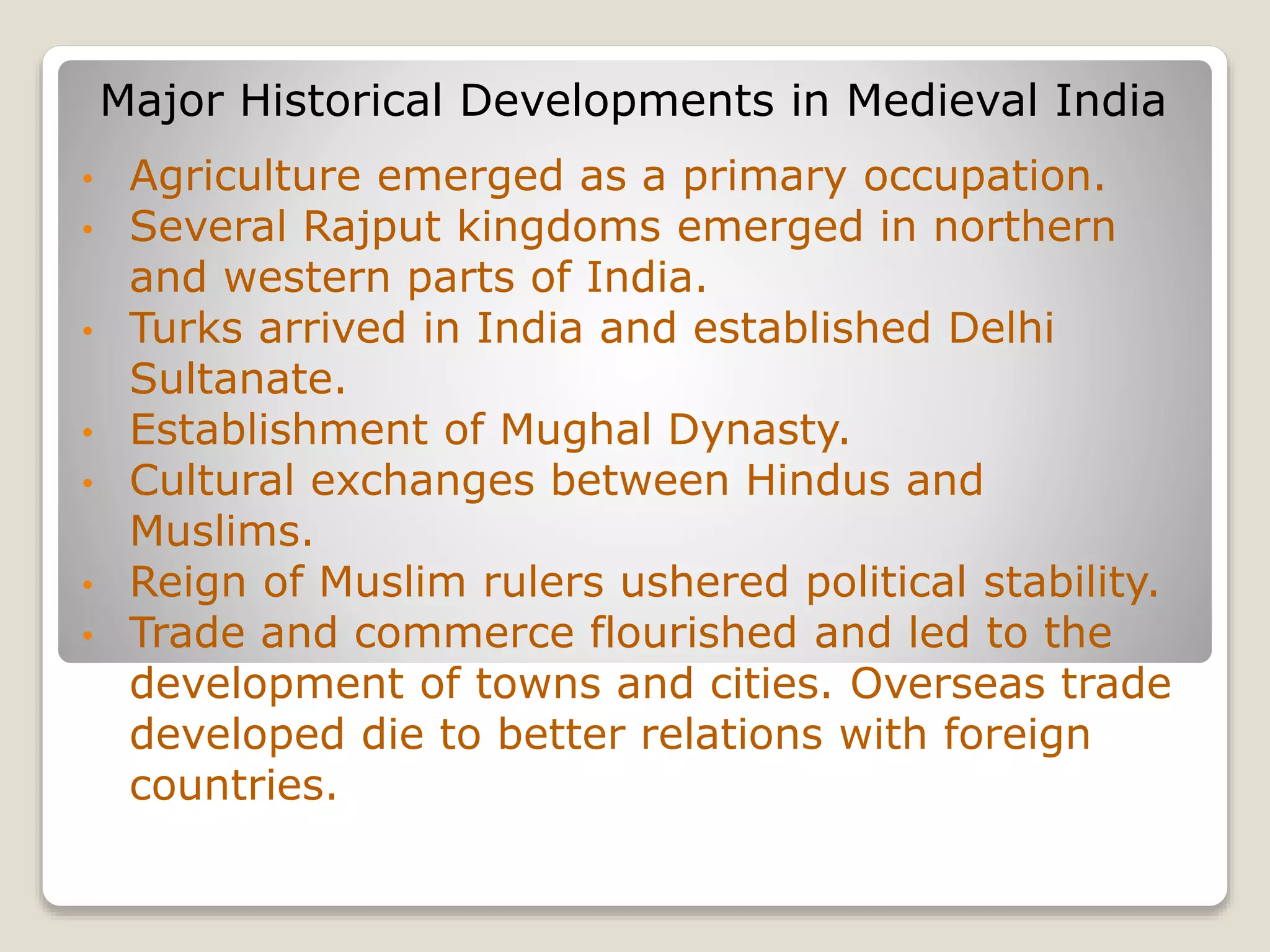 India in the medieval period | PPTX
