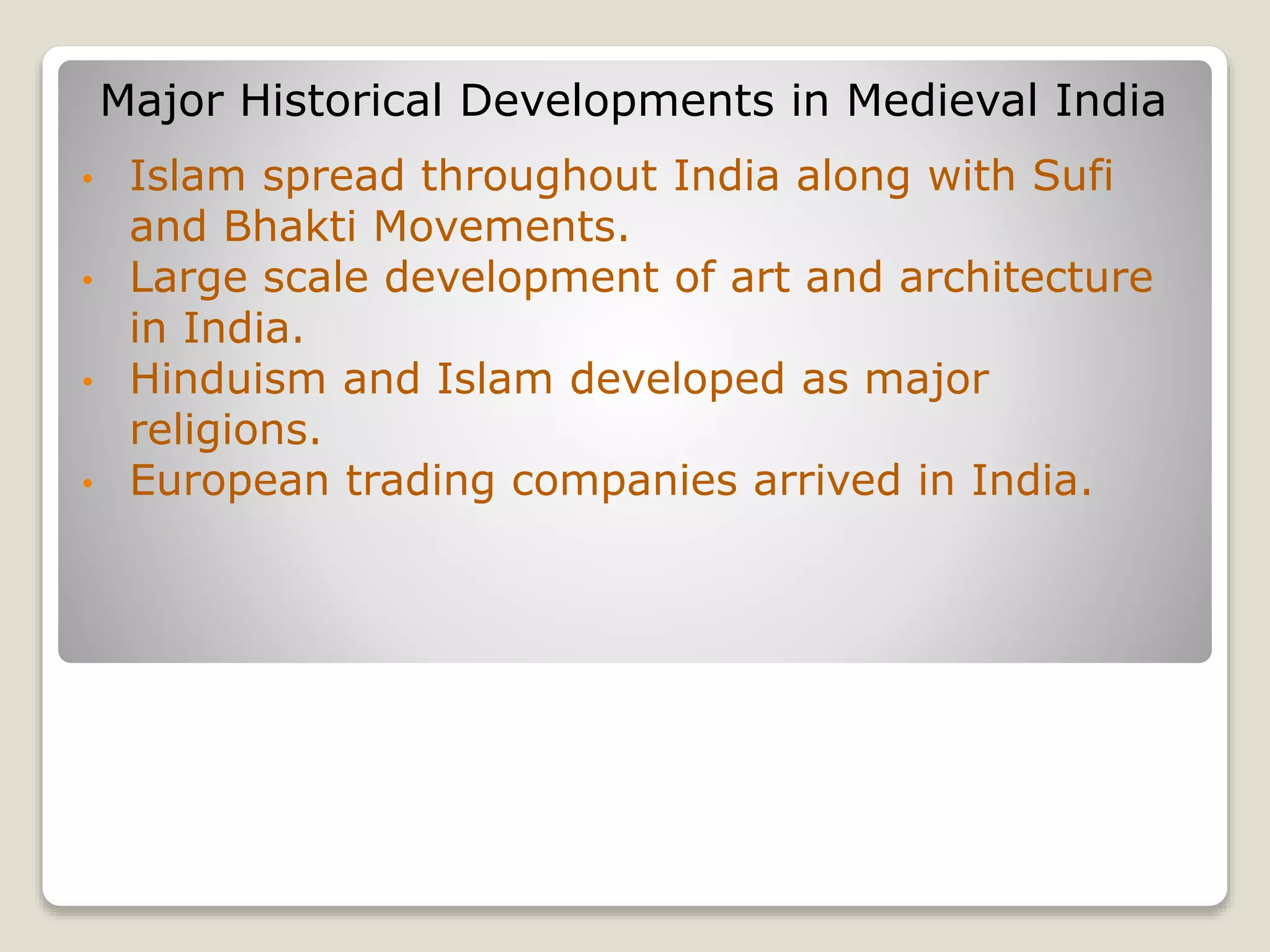 India in the medieval period | PPTX