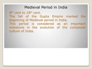 India in the medieval period | PPTX