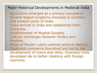 India in the medieval period | PPTX