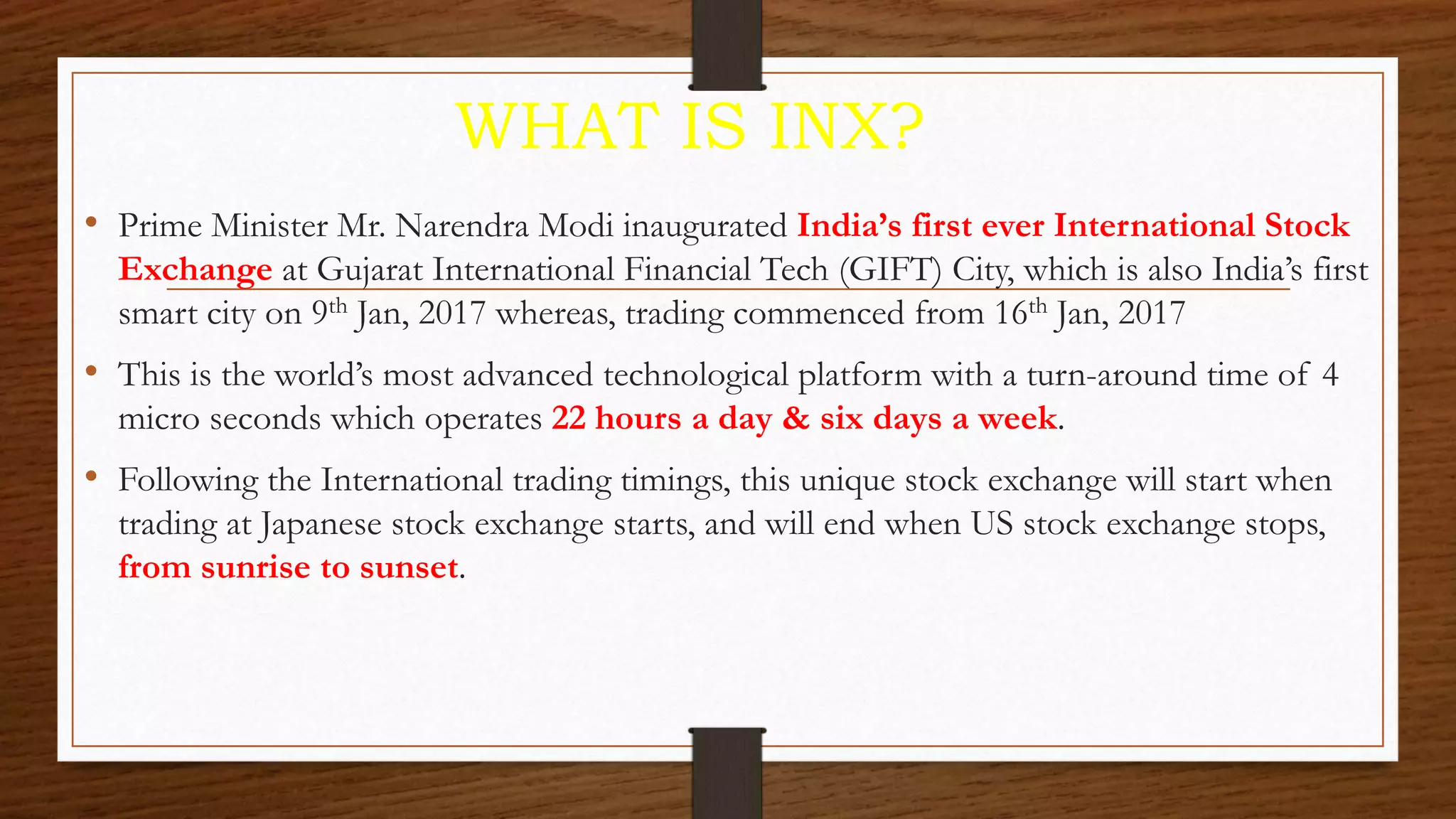 India inx & Fintech | PPTX