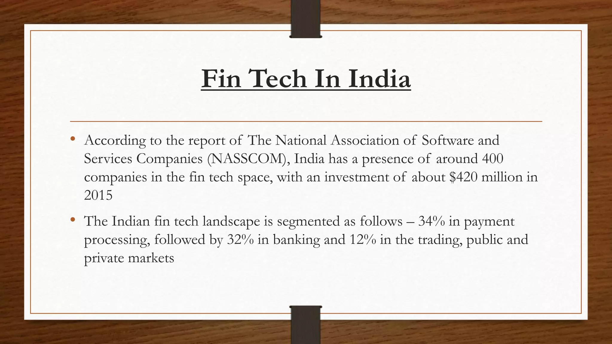 India inx & Fintech | PPTX