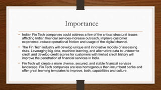 India inx & Fintech | PPTX