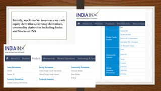 India inx & Fintech | PPTX