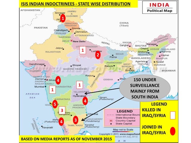 India isis indoctrinees state wise distribution | PPTX