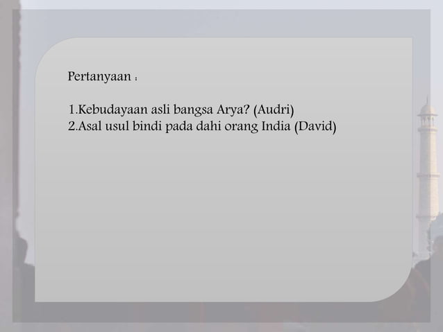 Peradaban India Kuno by ARyandra | PPT