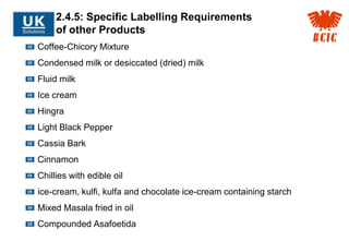 India Labelling Requirements for Pre-packaged Foods_2012 | PDF