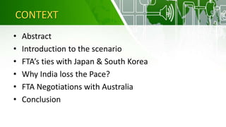 India Left RCEP, What Next? | PPTX