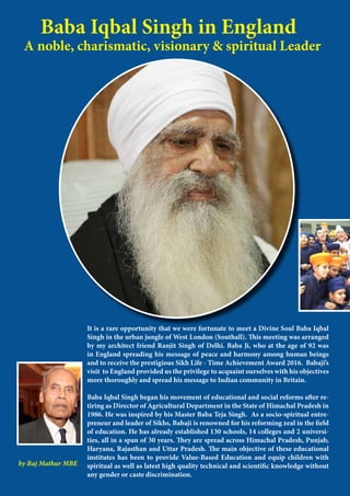 Article in India International Link Magazine - Dec'16 | PDF | Sikhism ...