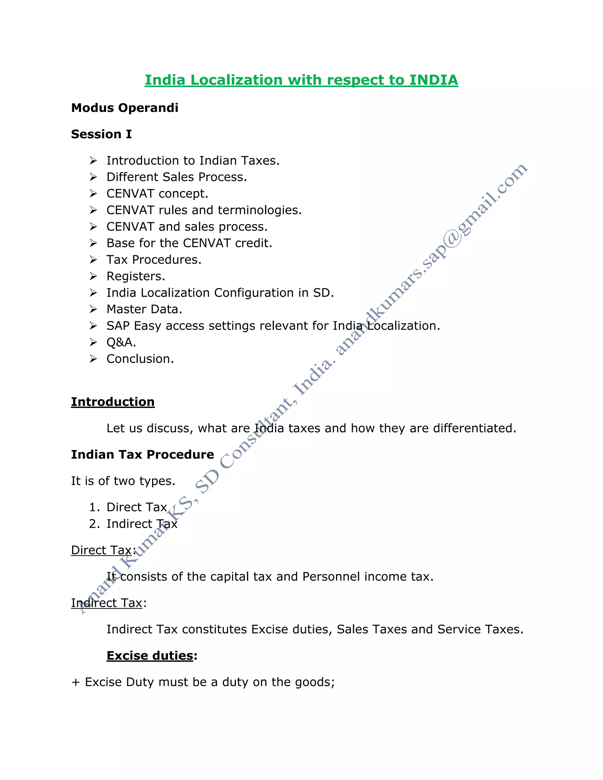 India localization with respect to india | PDF