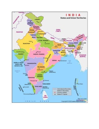 India map reference like atlas | DOCX