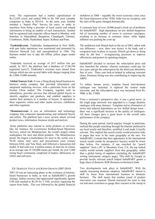 Indiamart Analysis | PDF