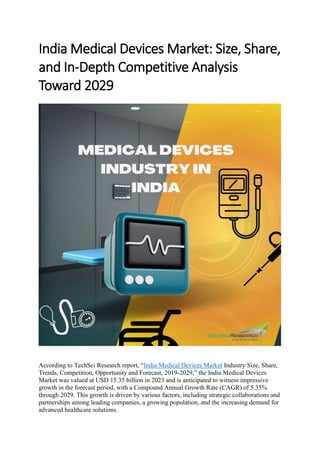 India Medical Devices Market: Size, Share, and In-Depth Competitive ...