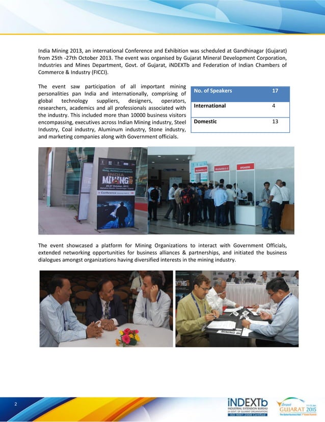 INDIA Mining - Gujarat Vibrant 2013 | PDF