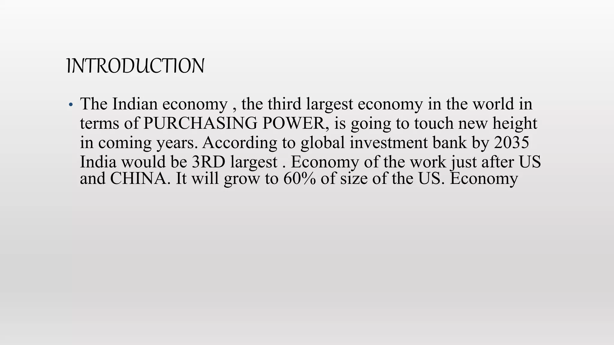 Indian Economy | PPTX