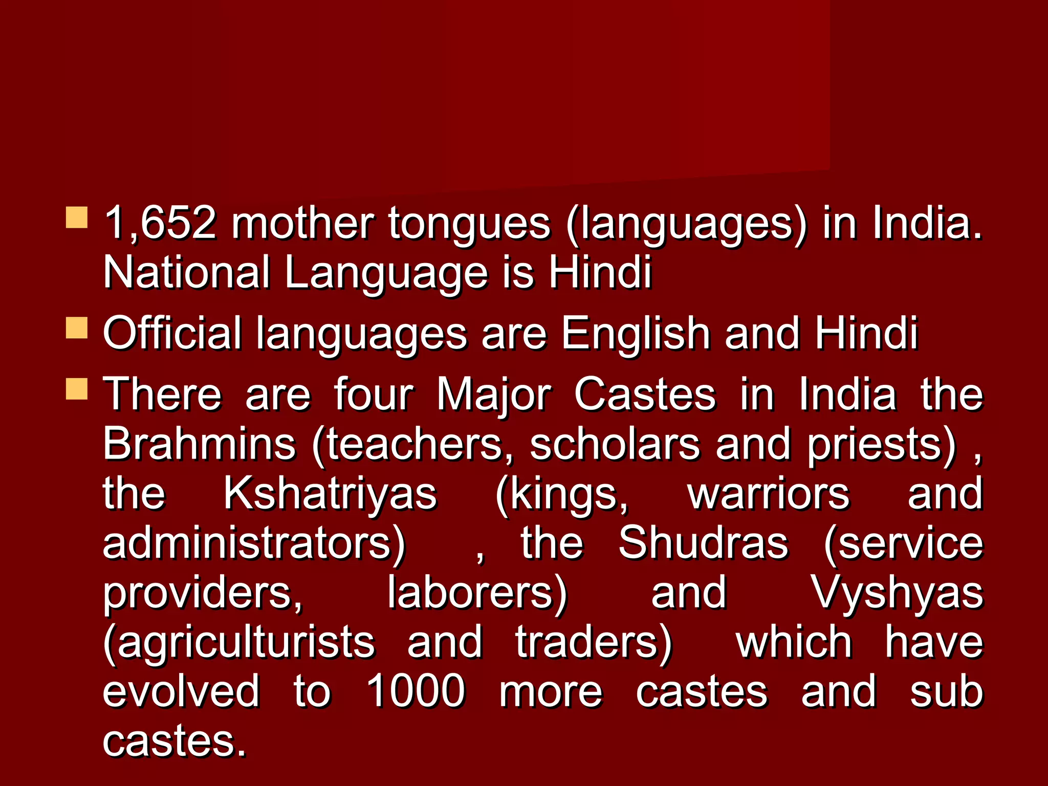 Indian culture norms & popullation | PPT