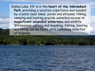Indian Lake | PPT