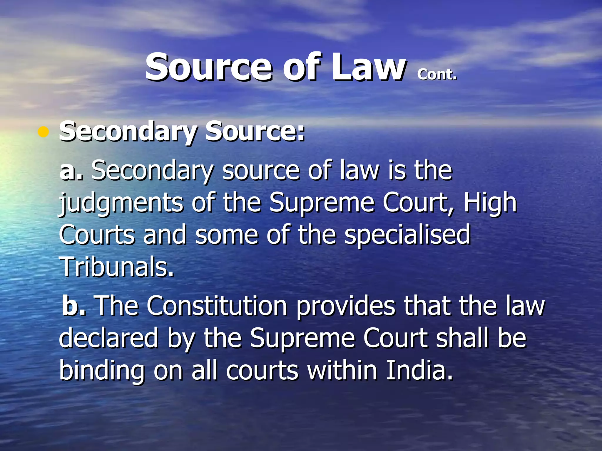 Indian Legal System An Introduction | PPT